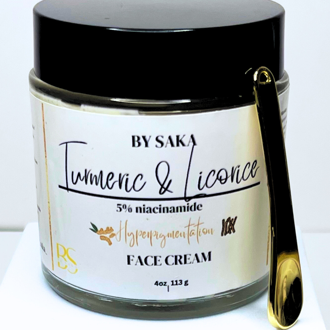 TURMERIC AND LICORICE + 5% NIACINAMIDE FACE CREAM – By Saka cosmetics